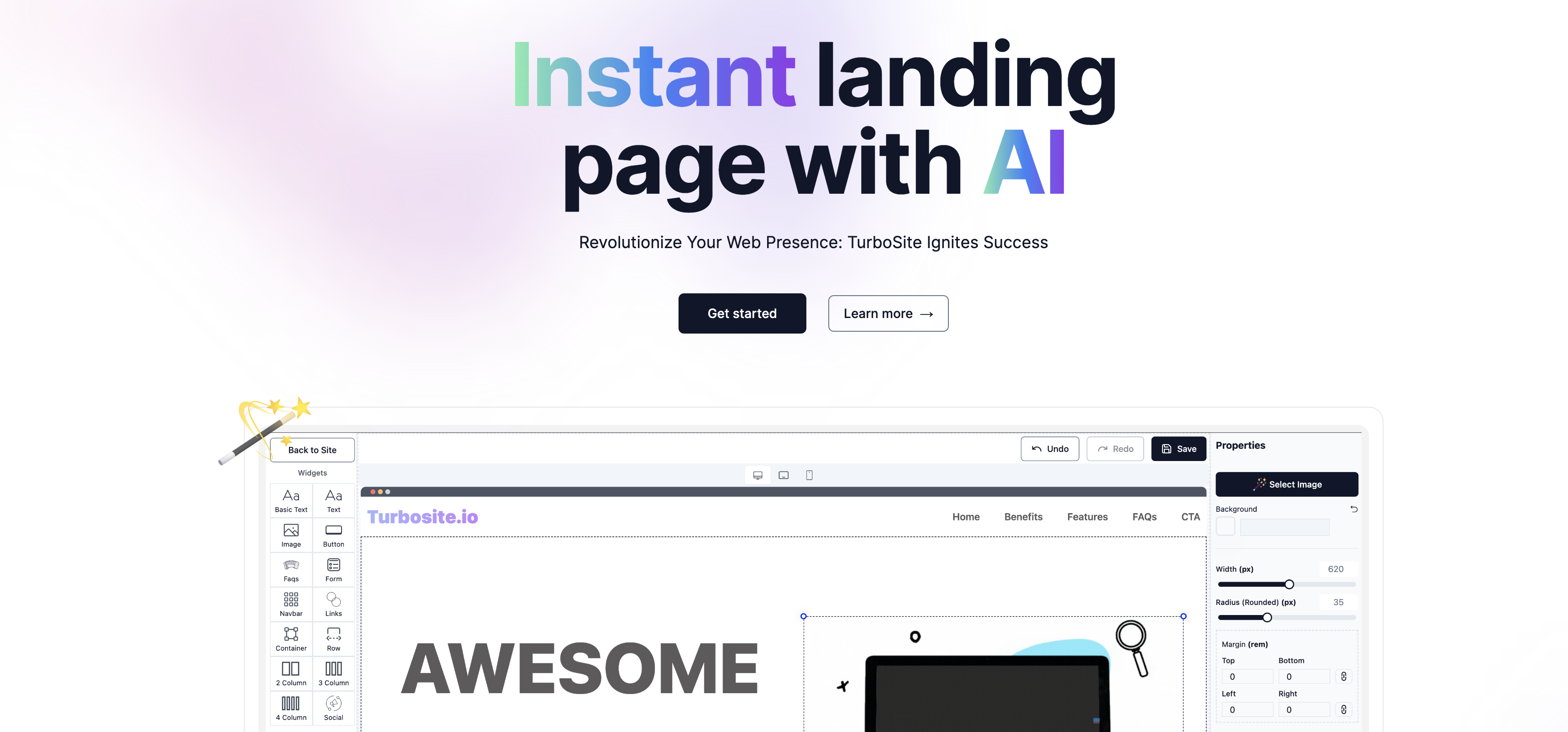 TurboSite: AI-Powered Landing Page Builder